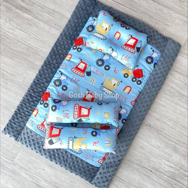 NEW ARRIVAL COMFORTER SLEEPING MAT SET : RAINBOW TRUCK BLUE + MINKY ...