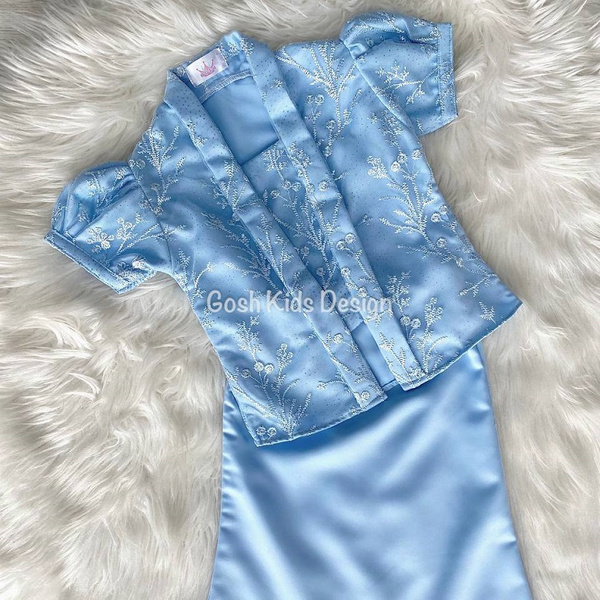 Kebaya Tracy Lacey (Sky Blue) - Gosh Baby Shop - Gosh Kids Design