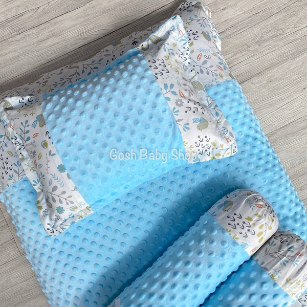 NEW ARRIVAL SET TILAM KEKABU : FLAMINGO LEAVES BLUE + MINKY BABY BLUE ...