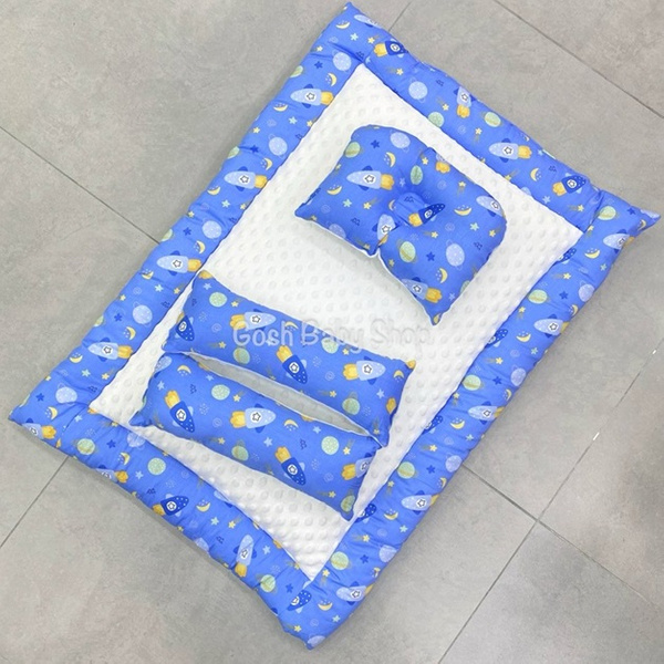 NEW ARRIVAL SET COMFORTER (TEBAL) : SPACE ADVENTURE BLUE + MINKY WHITE ...