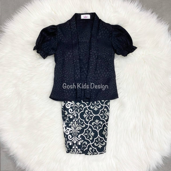 Kebaya Arisa (Black) - Gosh Baby Shop - Gosh Kids Design