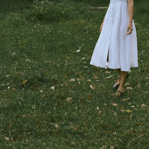 SONGBIRD - Chloe Linen Maxi Dress - White - H I D E