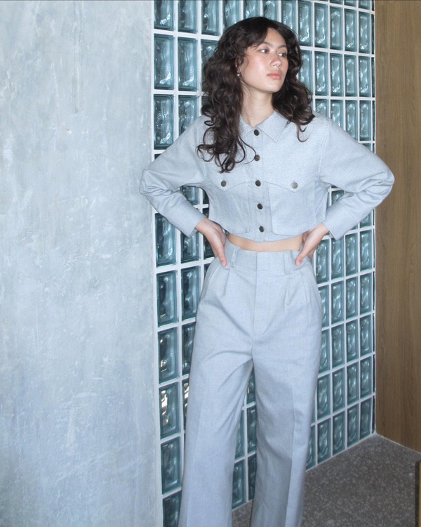 VIRGIN X MERMAID - LOU Pants - Grey กางเกง - H I D E