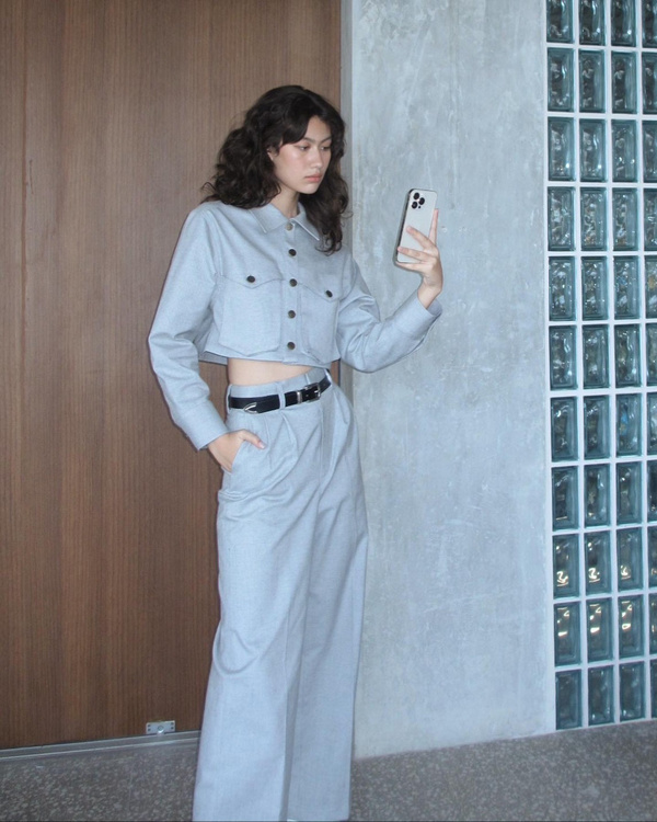 VIRGIN X MERMAID - LOU Pants - Grey กางเกง - H I D E