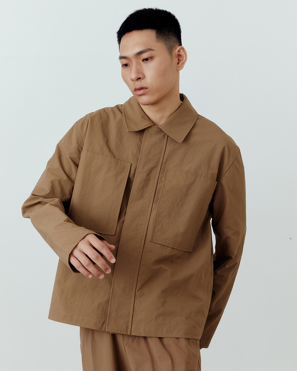 ORDENTLICH - Double Pocket Jacket - Coco brown - H I D E