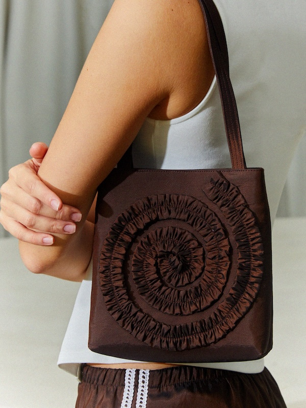 CICLO - Sofia Spiral Bag - Chocolate - H I D E
