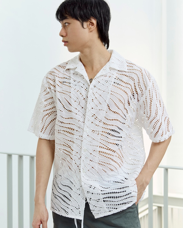 Hunter Studios - Lack Shirt - White - H I D E