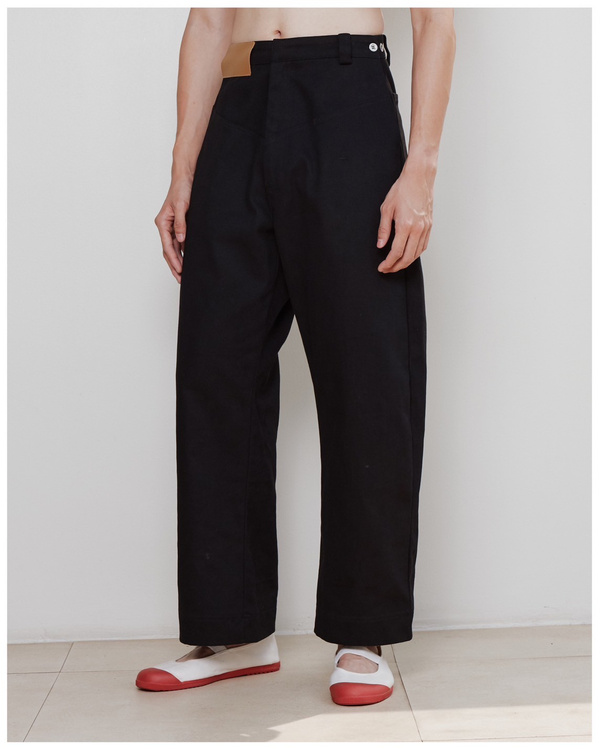 ROSEROMPSTUDIO - REVERSE PANTS - BLACK - H I D E