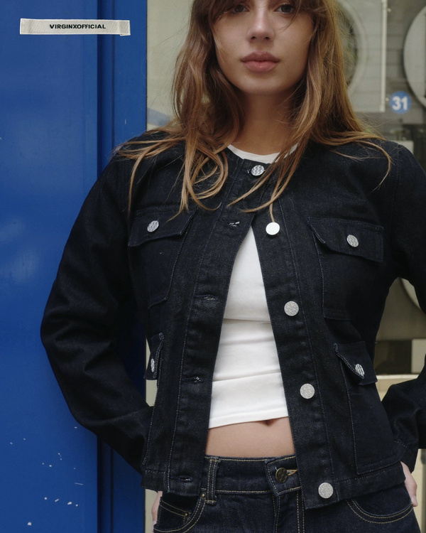 VIRGIN X - Ruby Jacket - Dark Denim - H I D E