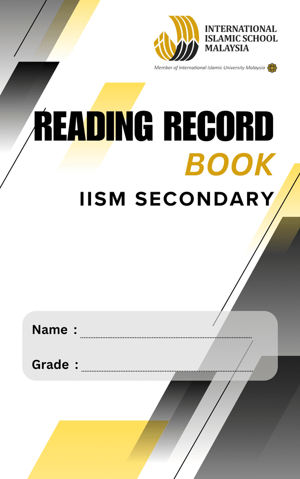Reading Record Book (Secondary) - IISM Bookstore
