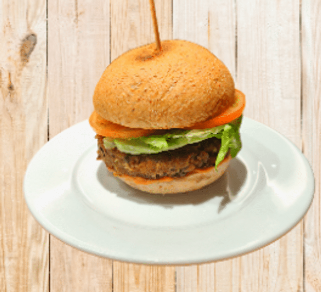 Black Bean Burger - iVegan Restaurant Ph