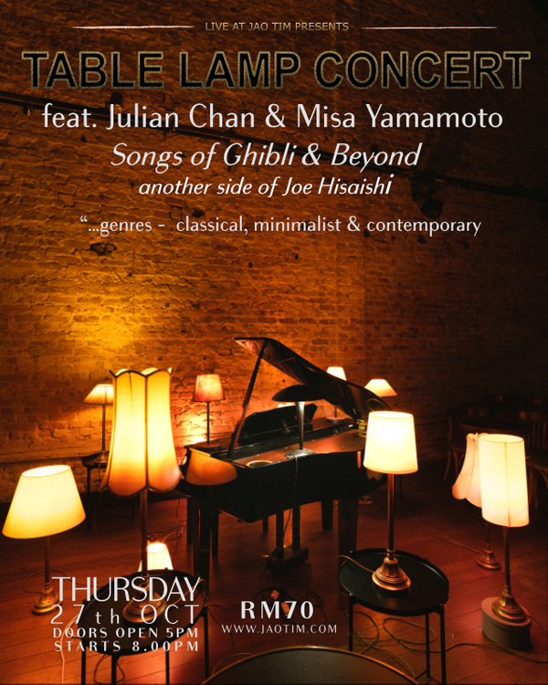 Table Lamp Concert ft. Julian Chan & Misa Yamamoto - 27th Oct 2022 - Jao Tim