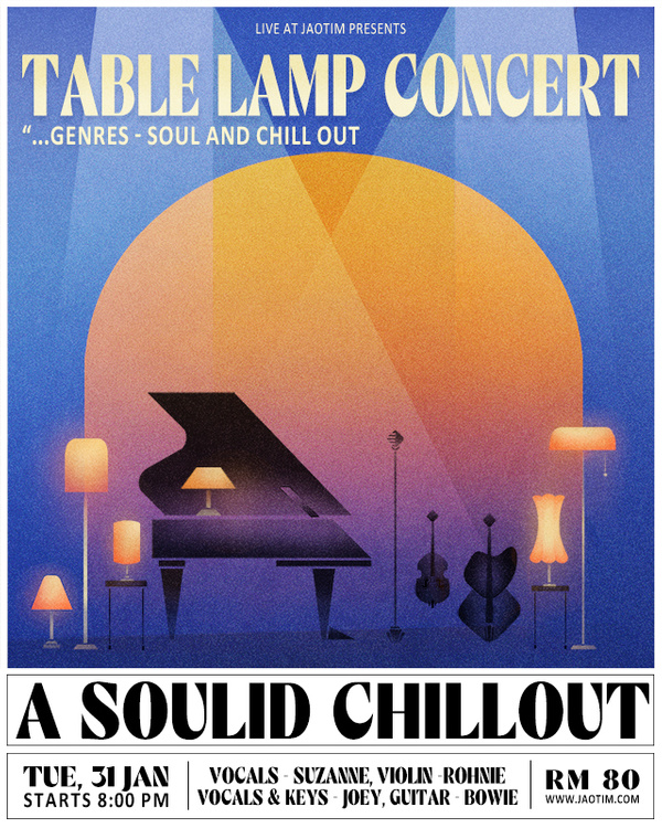 Table Lamp Concert ft. Suzanne Low, Joey Wee & Rohnie Tan - 31st Jan ...