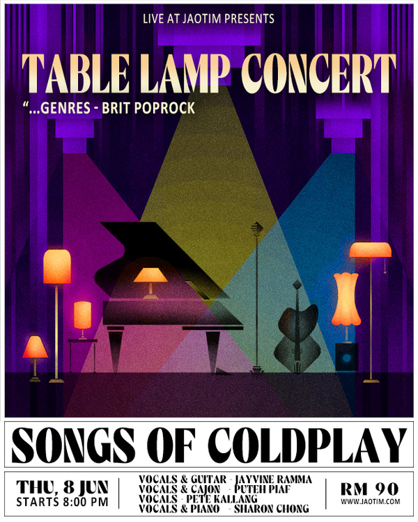 Table Lamp Concert ft. Jayvine Ramma, Puteh Piaf, Pete Kallang & Sharon ...
