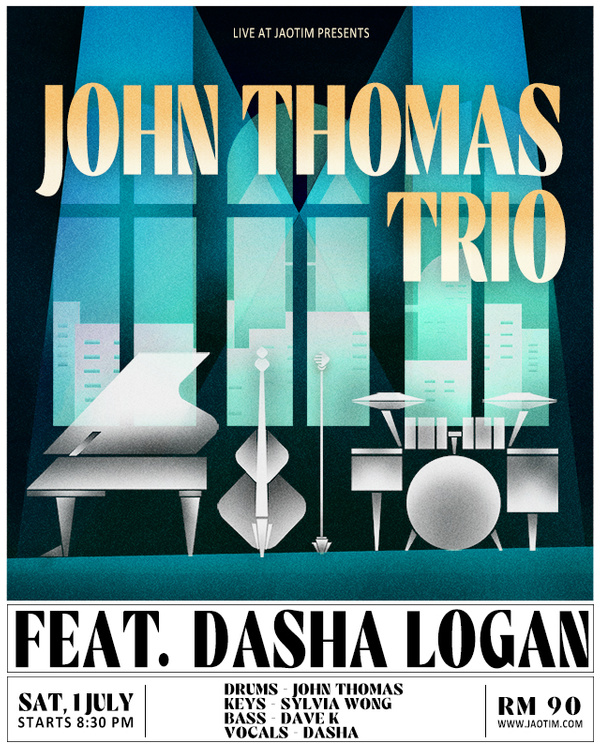 John Thomas Trio ft. Dasha Logan - 1st July 2023 - Jao Tim