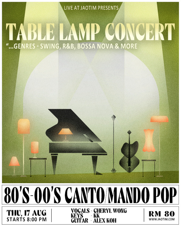 Table Lamp Concert ft. Cheryl Wong - 17th August 2023 (1980's - 2000's ...