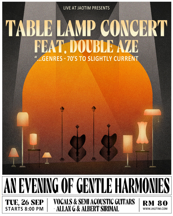 Table Lamp Concert ft. Allan G & Albert Serial - 26th Sept 2023 (70's ...