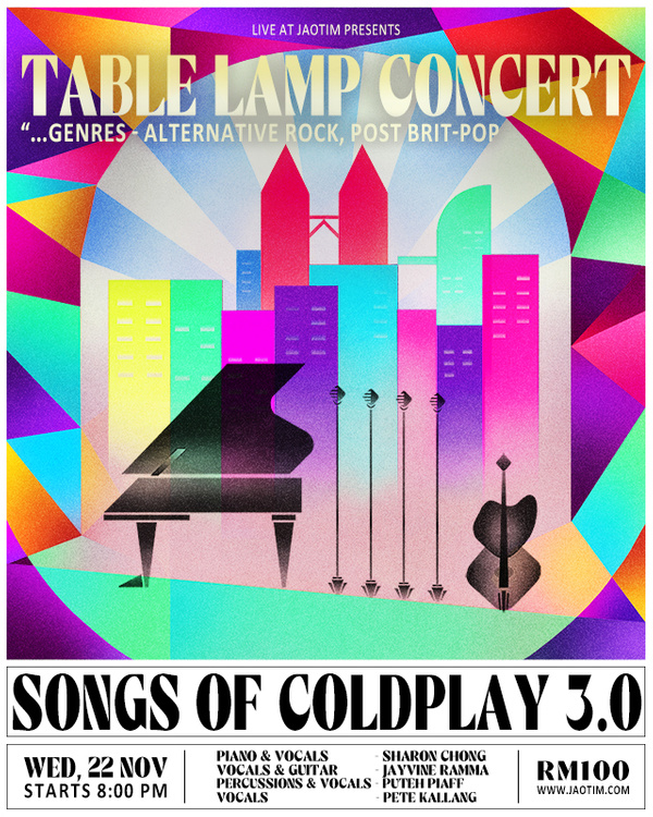 Table Lamp Concert ft. Sharon Chong, Jayvine, Puteh & Pete - 22nd Nov ...