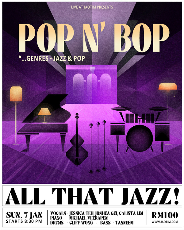 Pop n' Bop - 7th Jan 2024 (Jazz & Pop) - Jao Tim