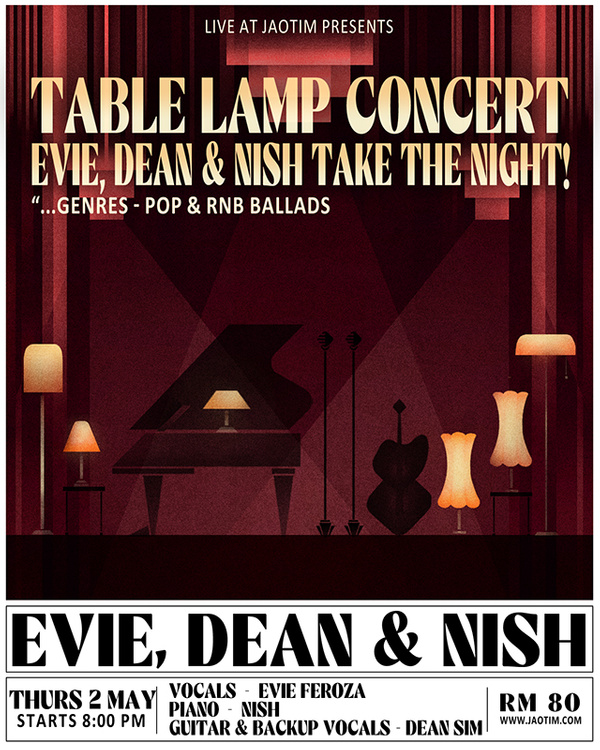 Table Lamp Concert ft. Evie, Nish & Dean - 2nd May 2024 (Pop & R&B ...