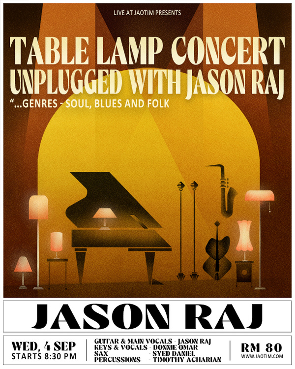 Table Lamp Concert ft Jason Raj - 4th Sept 2024 (Soul, Blues & Folk ...