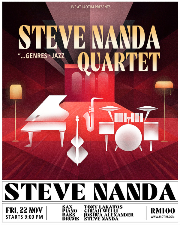 Steve Nanda Quartet - 22nd Nov 2024 (JAZZ) - Jao Tim