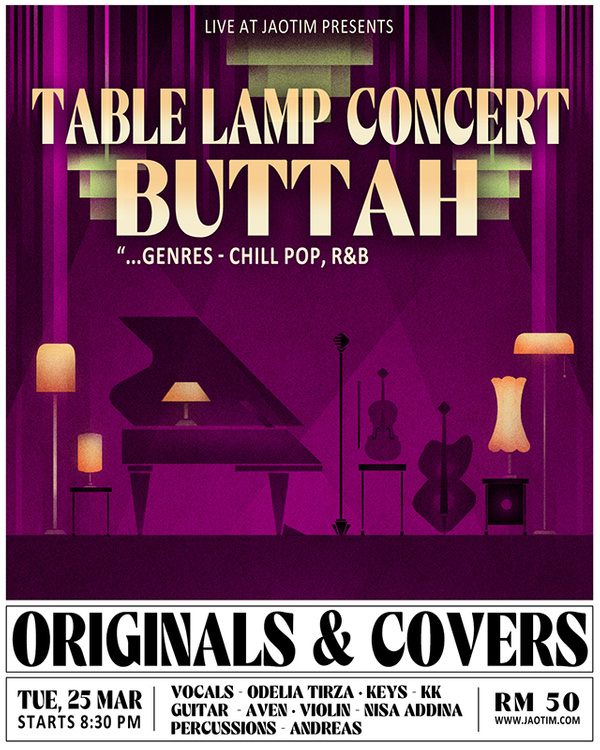 Table Lamp Concert ft. Odelia - 25th March 2025 (Chill Pop, R&B) - Jao Tim
