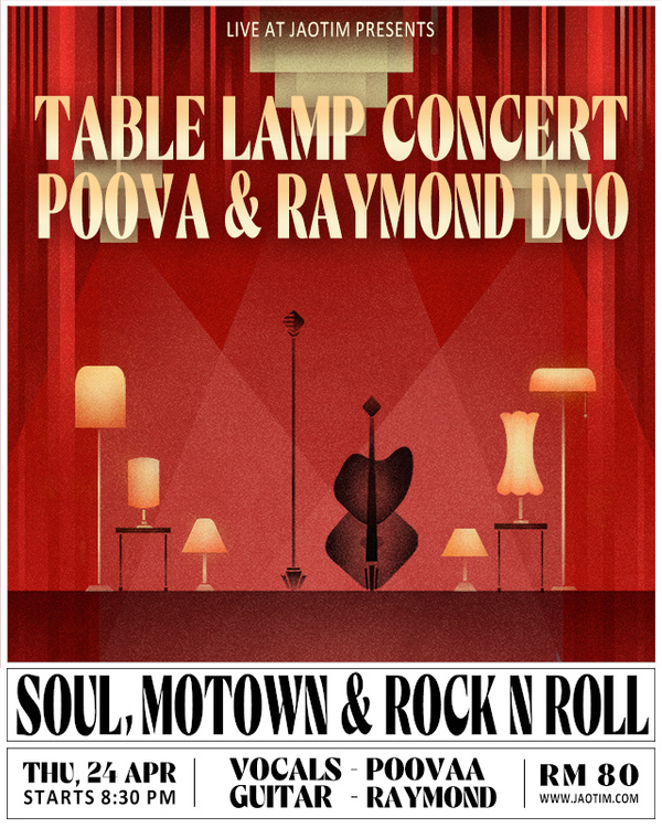 Table Lamp Concert ft. Poova Raymond Duo - 24th April 2025 (Soul ...