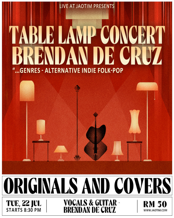 Table Lamp Concert ft. Brendan De Cruz - 22nd July 2025 (Covers ...