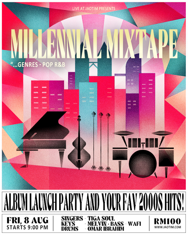 Millennial Mixtape ft. Tiga Soul - 8th August 2025 (Pop, R&B) - Jao Tim