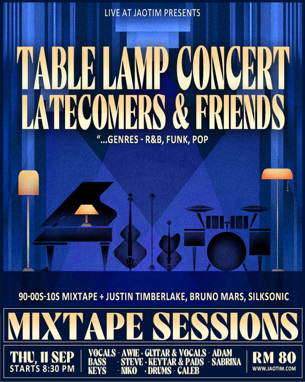 Table Lamp Concert ft. Latecomers & Friends - 11th Sept 2025 (R&B, Funk ...