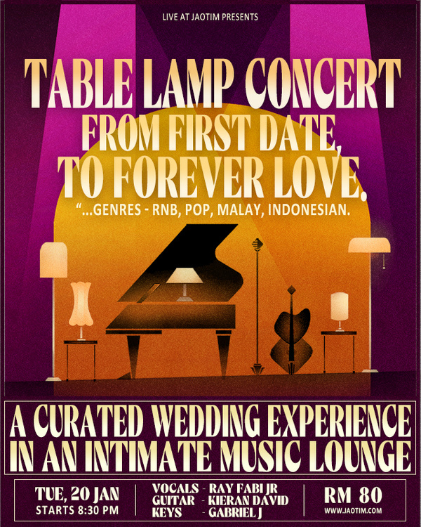 Table Lamp Concert ft. Ray Fabi Jr. - 20th Jan 2026 (R&B, Pop, Malay ...