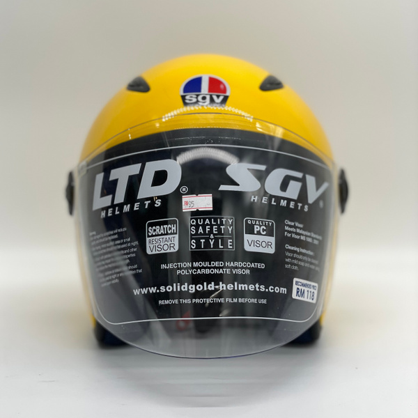 SGV CHAMPION YELLOW - kedai penjual helmet