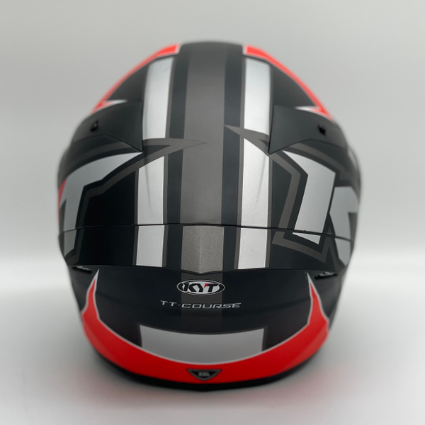 KYT TT COURSE ELECTRON MATTE RED - kedai penjual helmet