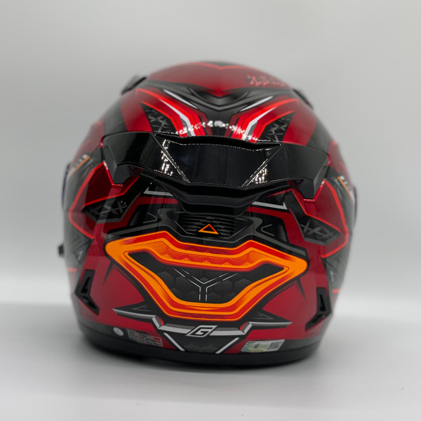 GRACSHAW GENNEX KAISAR RED - kedai penjual helmet
