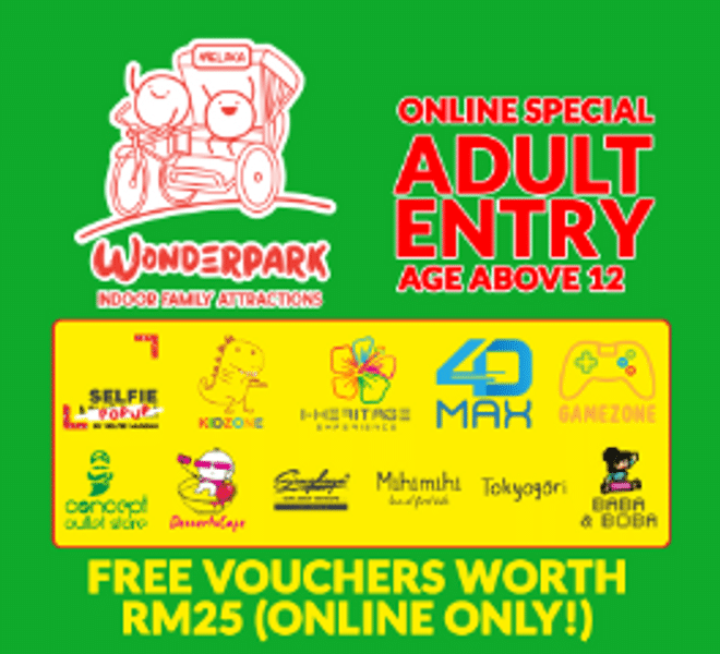 Wonderpark Online (Adult) - Wonderpark Melaka | Special Tickets