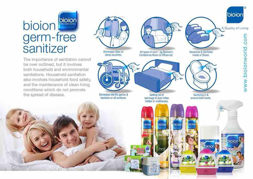 Bio Ion - Deo-Sanitizer Germ-Free Sanitizer Water Based Ocean Blue ...