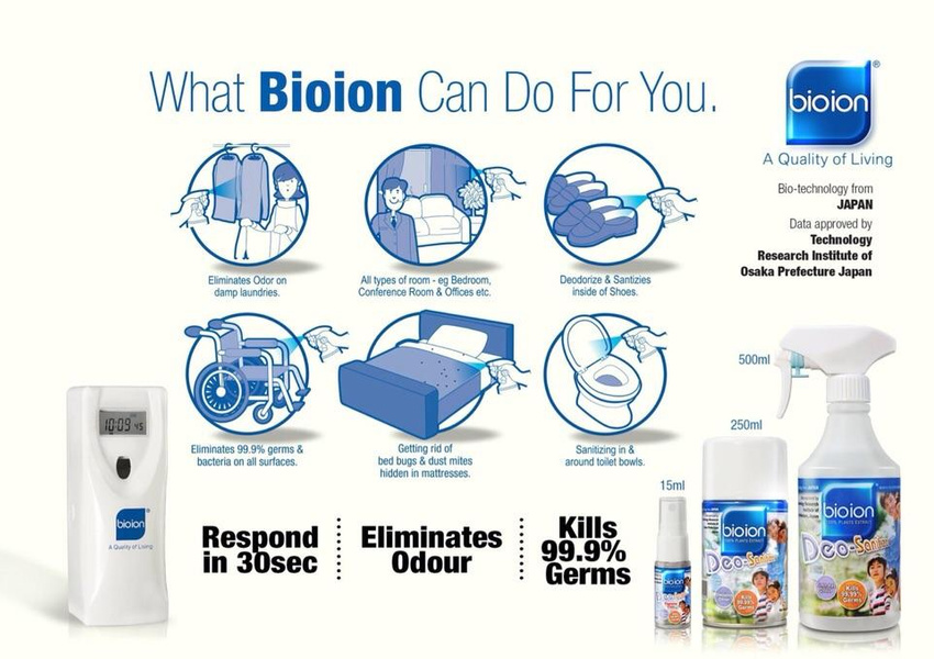 Bio Ion - Deo-Sanitizer Germ-Free Sanitizer Water Based Sakura 500ML ...