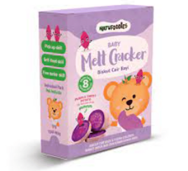 Natufoodies - Baby Melt Cracker Purple Sweet Potato - Love Mom & Bebe Food