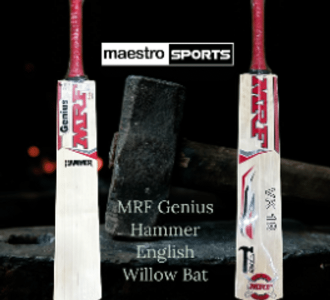 MRF Genius Hammer English Willow Bat - Mens SH - Maestro Sports