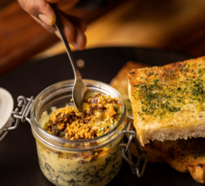 BAYAM ESCARGOT WITH TRUFFLE TOAST - MANJA KL