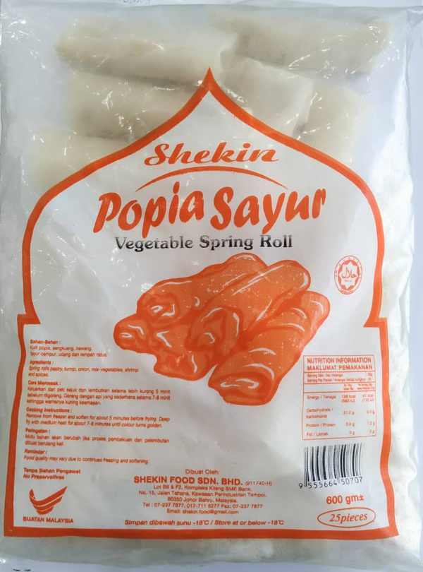 Shekin Popia Sayur 25pcs Marjan Halal Mart
