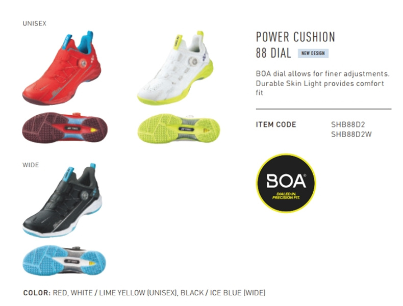 POWER CUSHION 88 DIAL 🖤BLACK / ICE BLUE🦶( WIDE ) - MM Badminton Shop