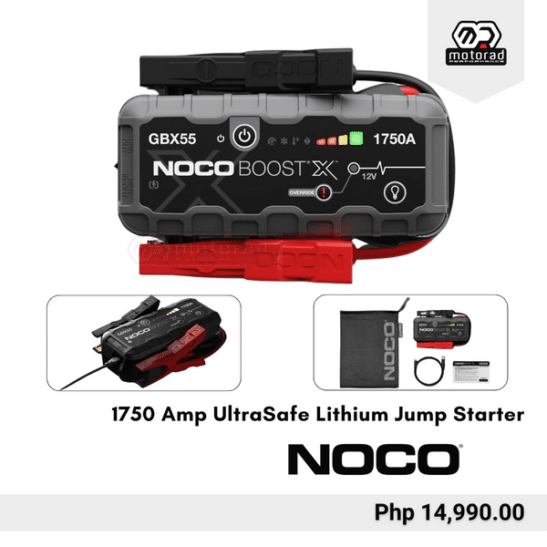 NOCO GBX55 1750A 12V UltraSafe Lithium Jump Starter - Motorad ...