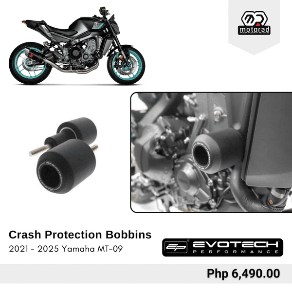 Evotech Performance Crash Protection Bobbins for 2021-2025 Yamaha MT09 SP - Motorad Motorcycle Shop