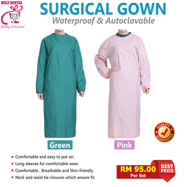Surgical Gown Waterproof And Autoclavable Msli Dental Supplies