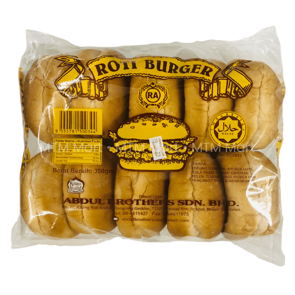 ROTI ABDUL Roti Burger 10 pcs - MTM Mart Taman Samudera