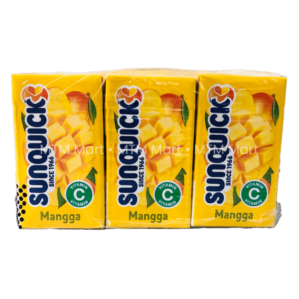 SUNQUICK Mango Fruit Drink 125ml x 3s - MTM Mart Taman Samudera