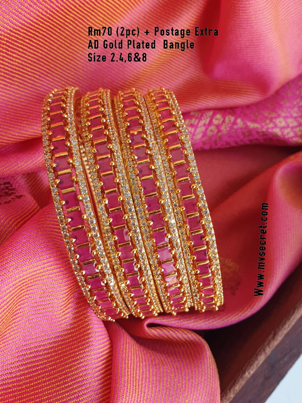 D.NO 021 AD BANGLE 2PCS - MV SECRET JEWELLERY