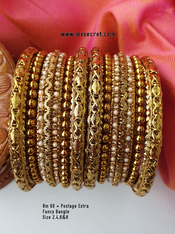 D.NO 095 - METAL BANGLE (1 SET) - MV SECRET JEWELLERY